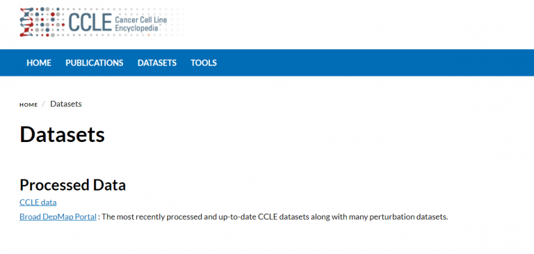 CCLE（Cancer Cell Line Encyclopedia）数据库使用 – 王进的个人网站