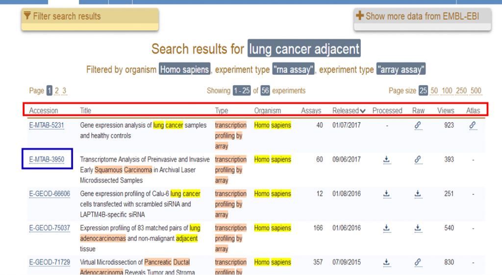生信分析——强大的ArrayExpress数据库 – 王进的个人网站