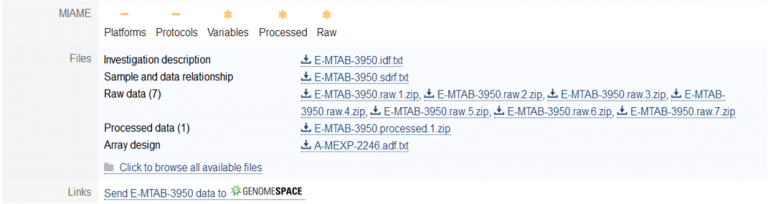 生信分析——强大的ArrayExpress数据库 – 王进的个人网站