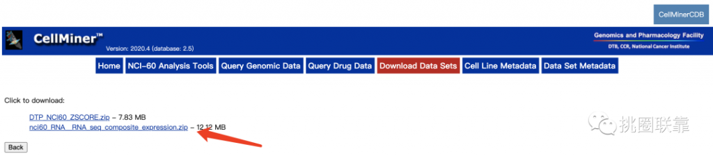 cellMiner数据库的使用及药物敏感性预测 – 王进的个人网站