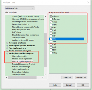 单因素/多因素Logistic回归模型基本介绍及SPSS/GraphPad分析步骤 – 王进的个人网站