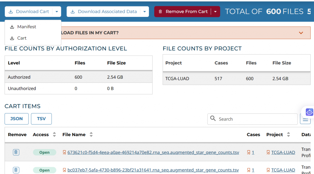 24年新版TCGA GDC data portal 2.0界面介绍及数据下载教程 – 王进的个人网站